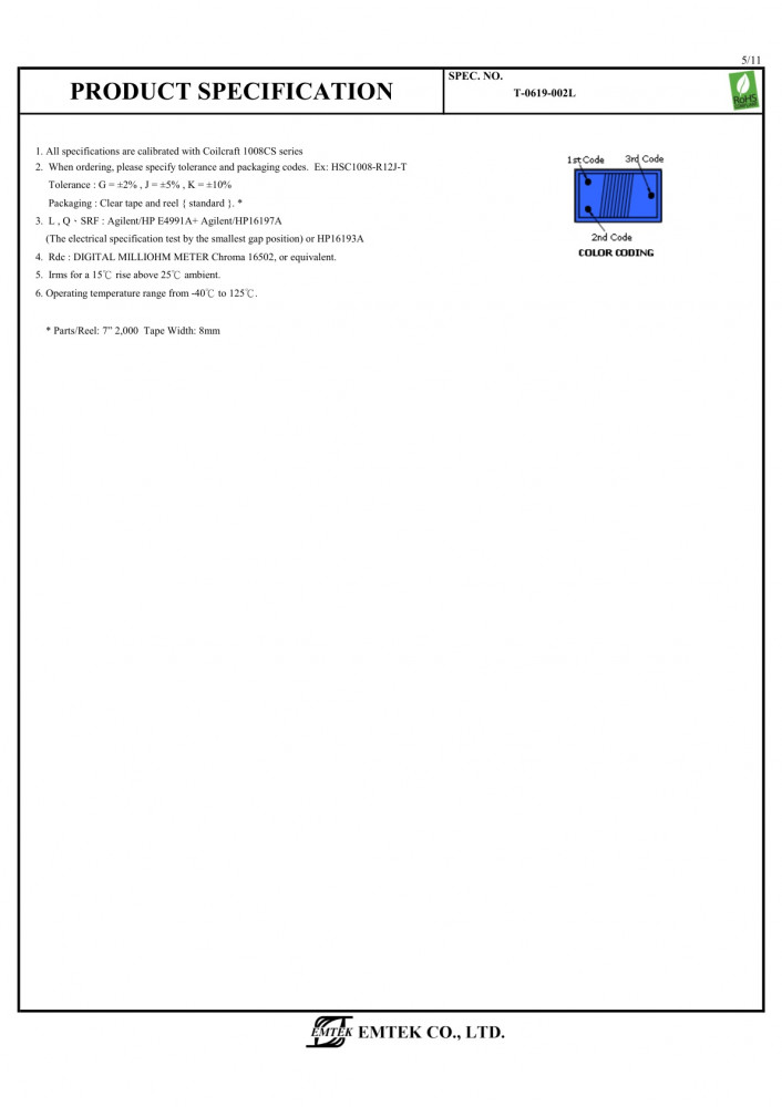 EMTEK HSC1008 specification page 6