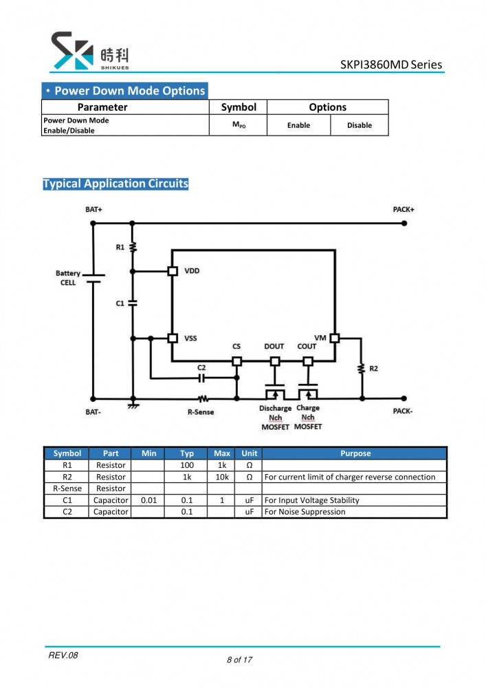 SKPI3860MD datasheet page 8
