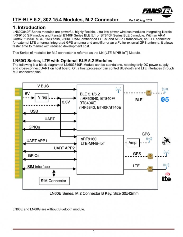 LN60E technical document page 3