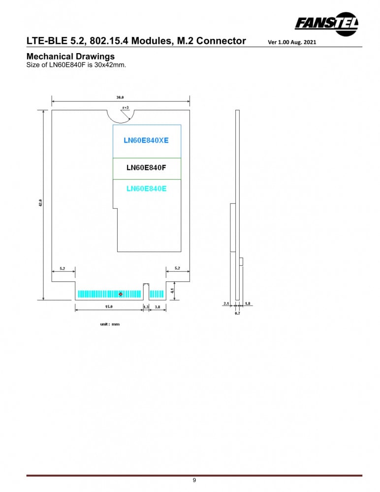LN60E technical document page 9