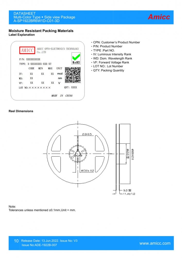 A-SP1922BR6W1D-C01-3D approval sheet page 10