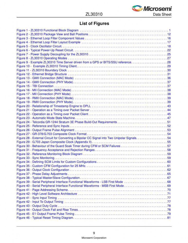 ZL30310 datasheet page 9