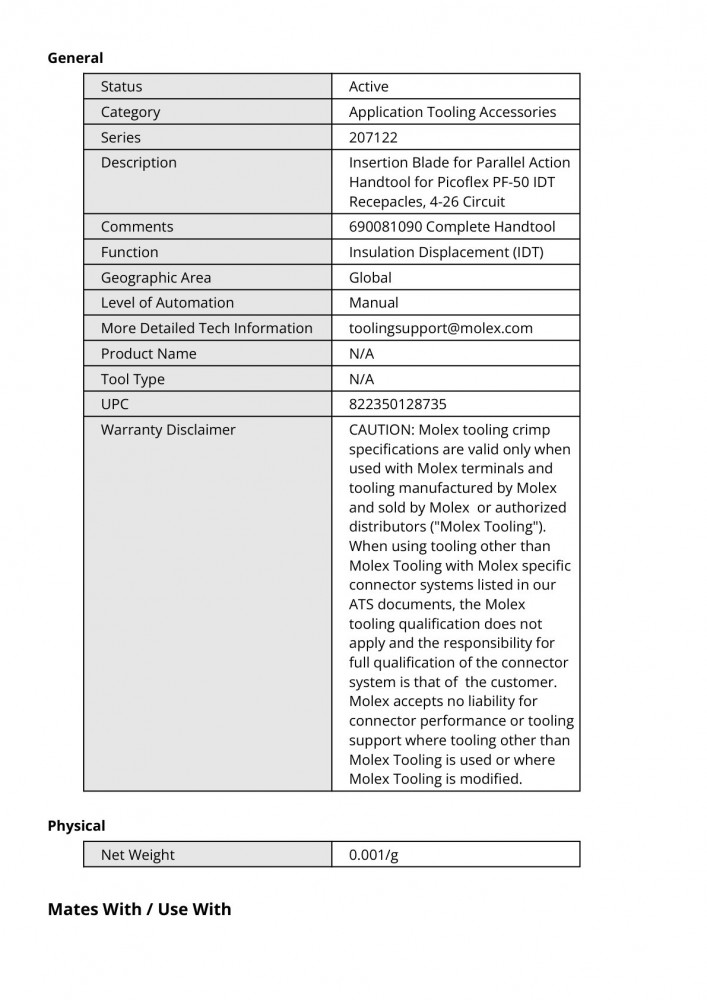 Product document image 2 for Molex 690081093