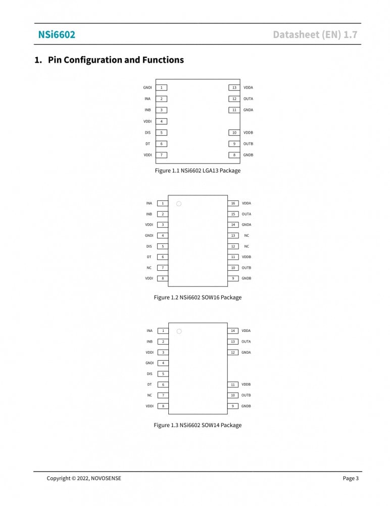 NSI6602 datasheet page 3