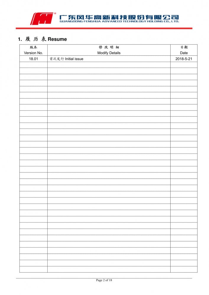 FH CMF series approval sheet page 3