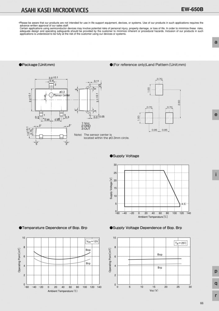 EW650B technical document page 2