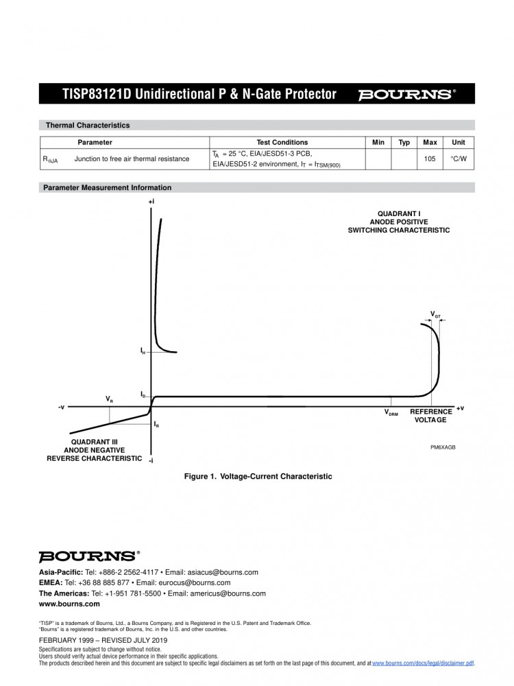 TISP83121DR-S datasheet page 3