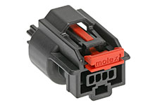 Mini50 Sealed Receptacle, Single Row, without CPA, 10 Circuits, Polarization Option B, Light Gray
