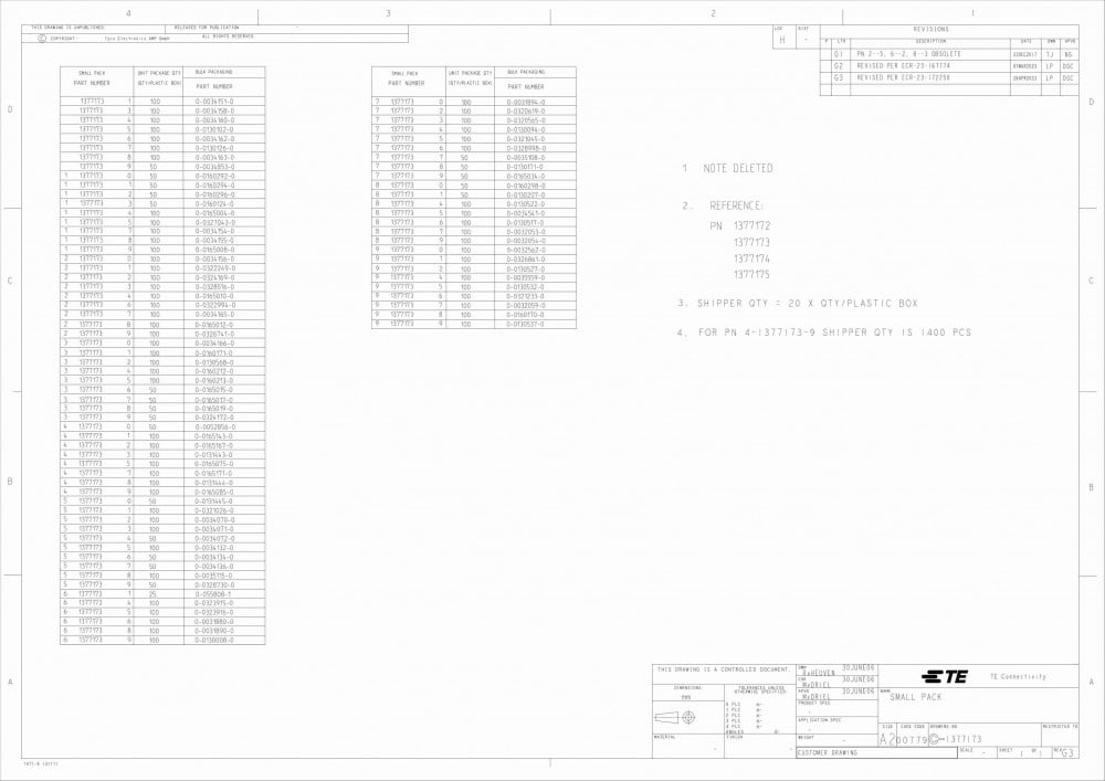 TE Connectivity 9-1377173-2 technical drawing preview
