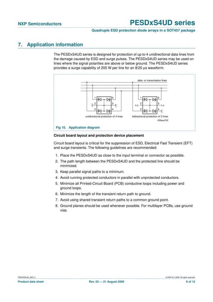 PESD5V0S4UD datasheet page 9