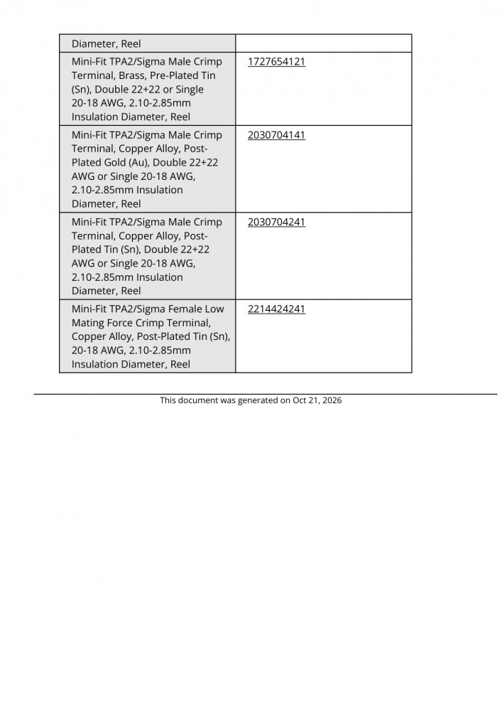 Molex 639036800 tooling document, page 4