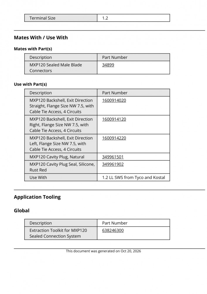 Technical document image 3 for MOLEX 349004121