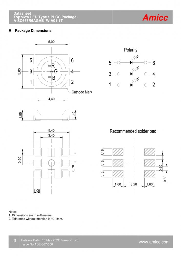 A-SC667R6AGHB1W-A01-1T datasheet page 3