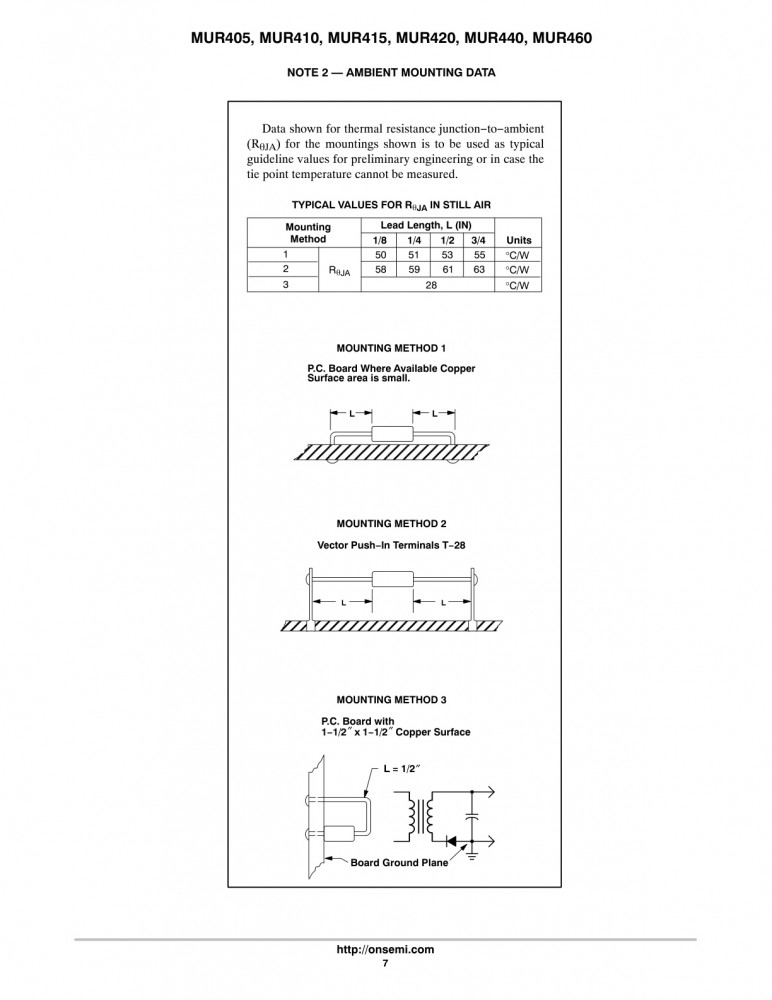 MUR420RLG datasheet page 7