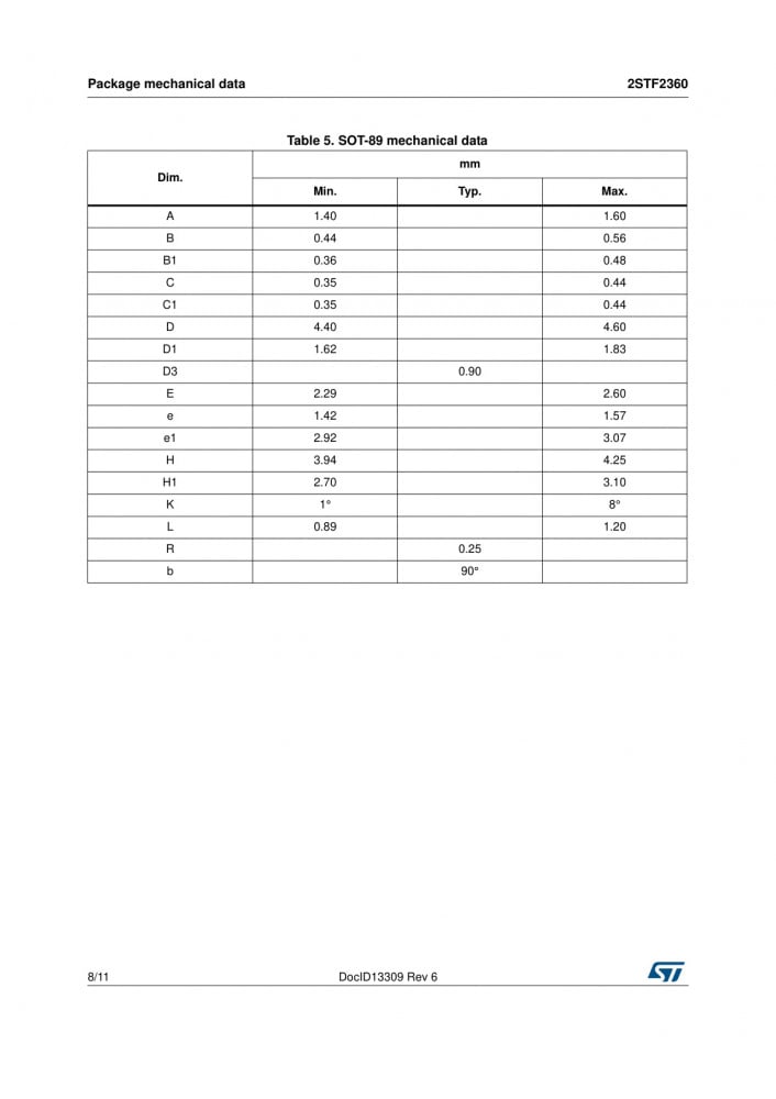 2STF2360 datasheet page 8