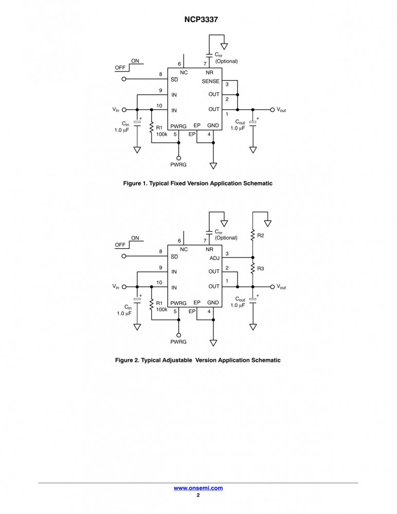 NCP3337 technical document page 2
