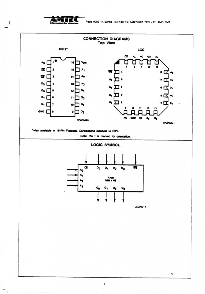 AM27LS07 datasheet page 3