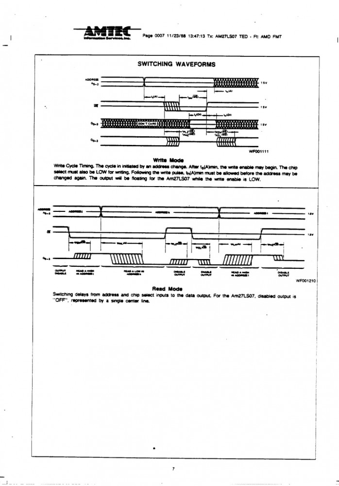 AM27LS07 datasheet page 8