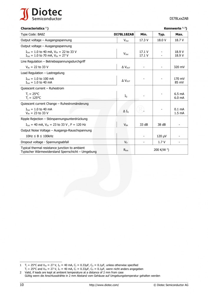 DIOTEC DI78LxxZAB datasheet page 10