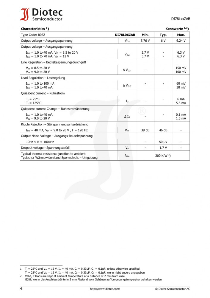DIOTEC DI78LxxZAB datasheet page 4