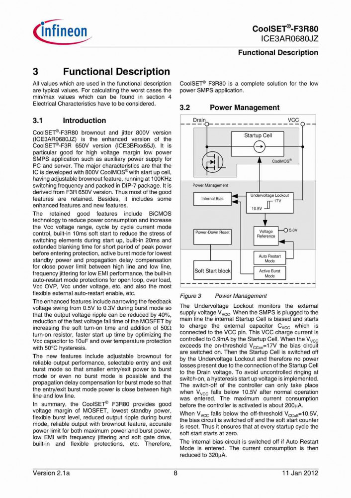 ICE3AR0680JZ datasheet page 8