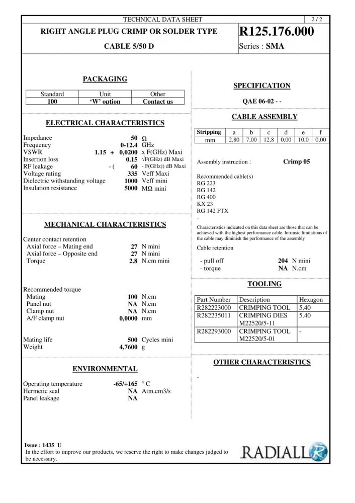 R125176000 technical document, page 2