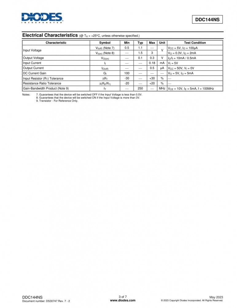 DDC144NS-7 datasheet page 3