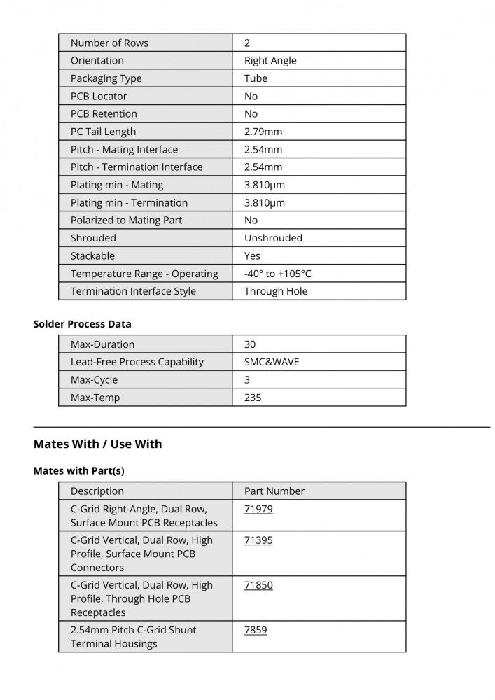 MOLEX 717640010 technical document image 3