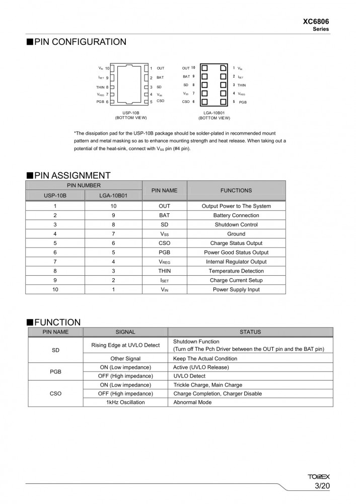 XC6806A43011-G technical document page 3