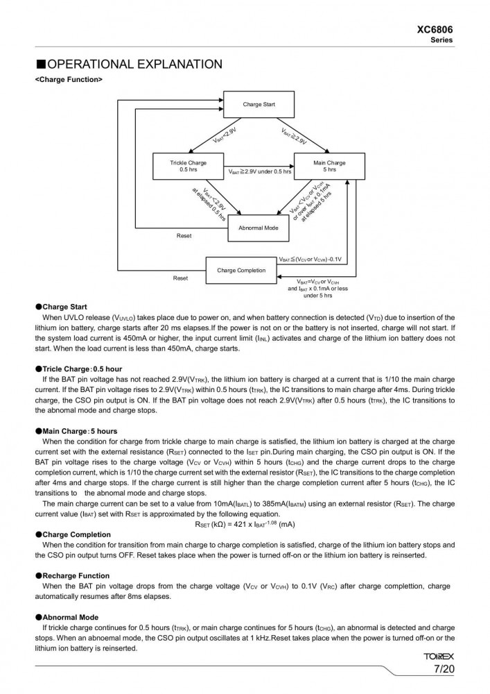 XC6806A43011-G technical document page 7