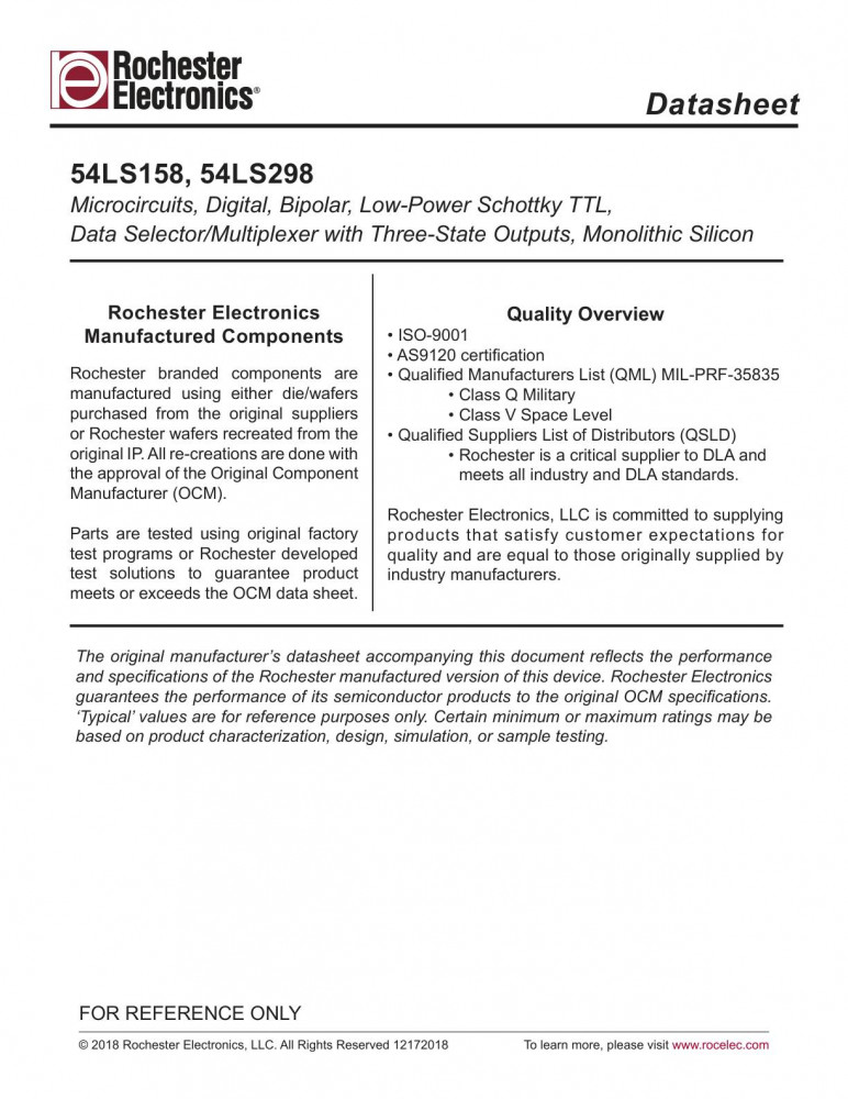 54LS298 technical document page 2