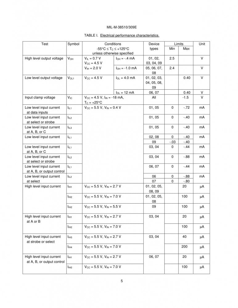 54LS298 technical document page 7