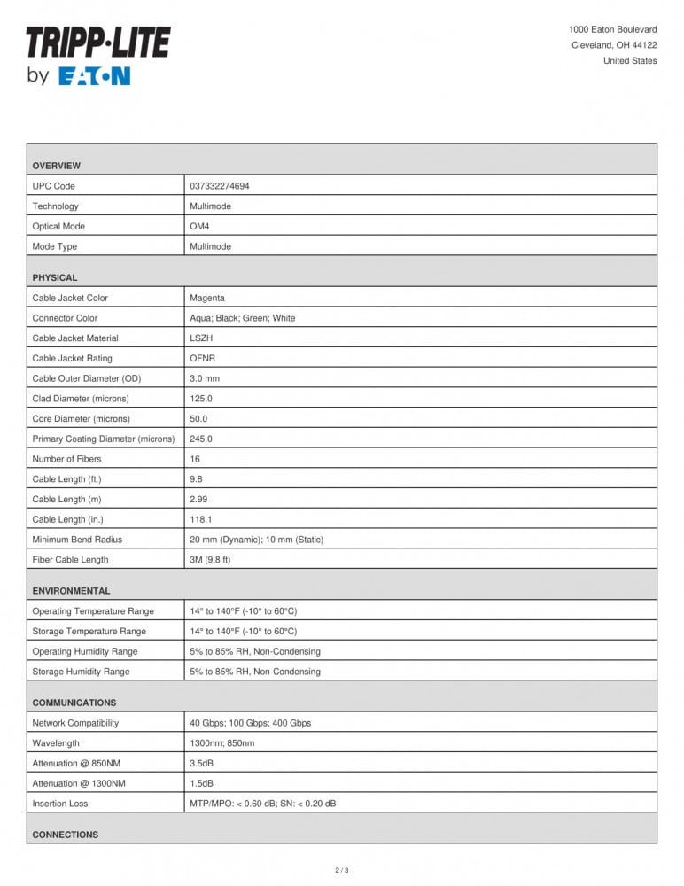 N845-03M-8S-MG technical document page 2