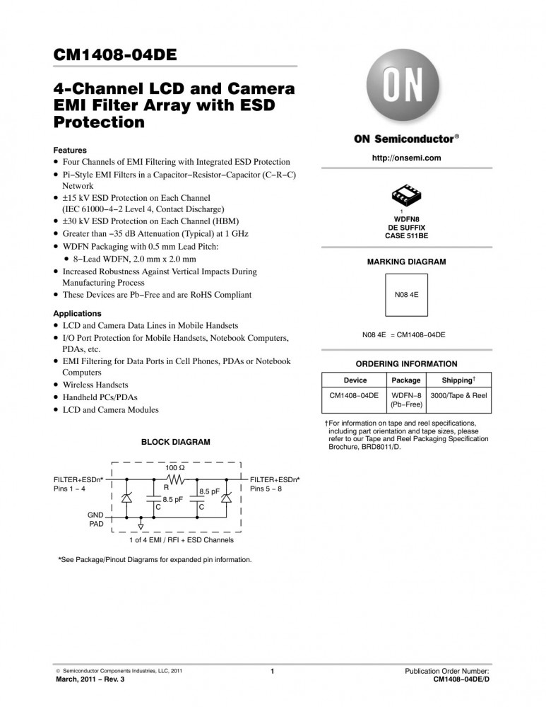 CM1408-04 datasheet page 1