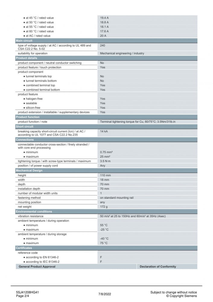 5SJ41208HG41 technical document page 2