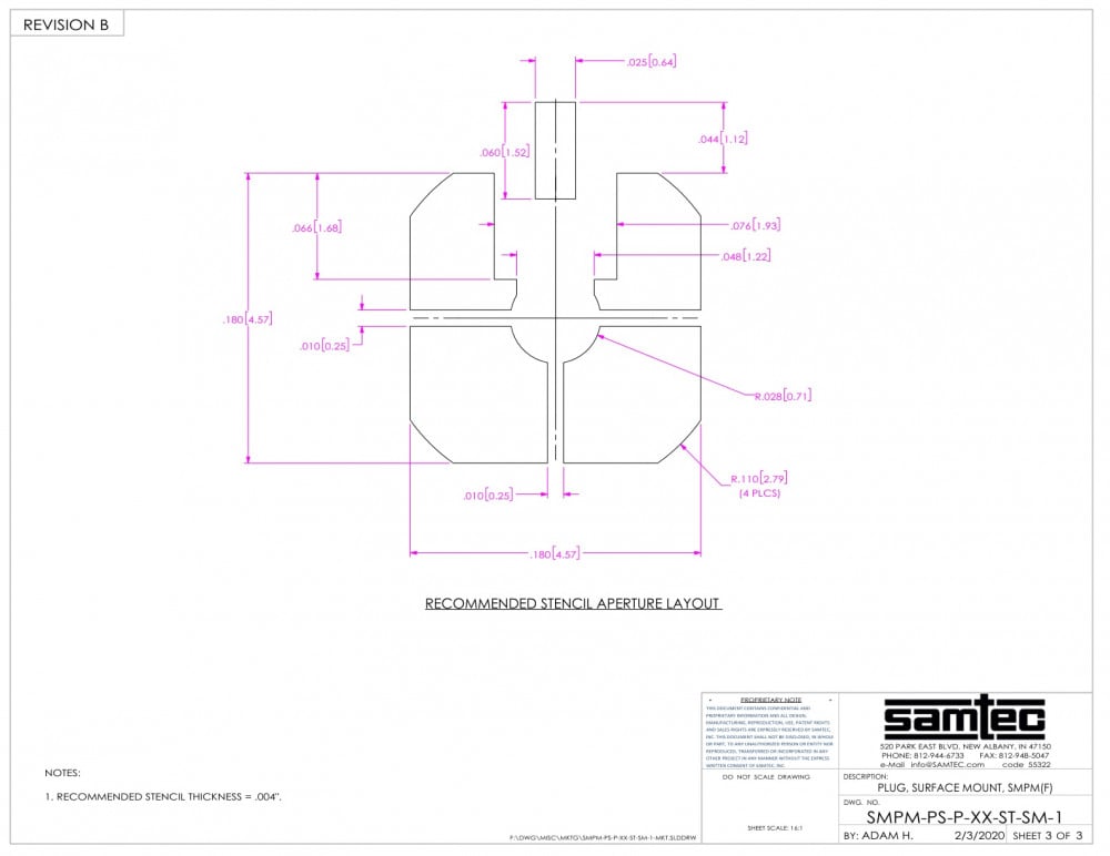 Samtec SMPM-PS-P-EG-ST-SM-1 drawing page 3