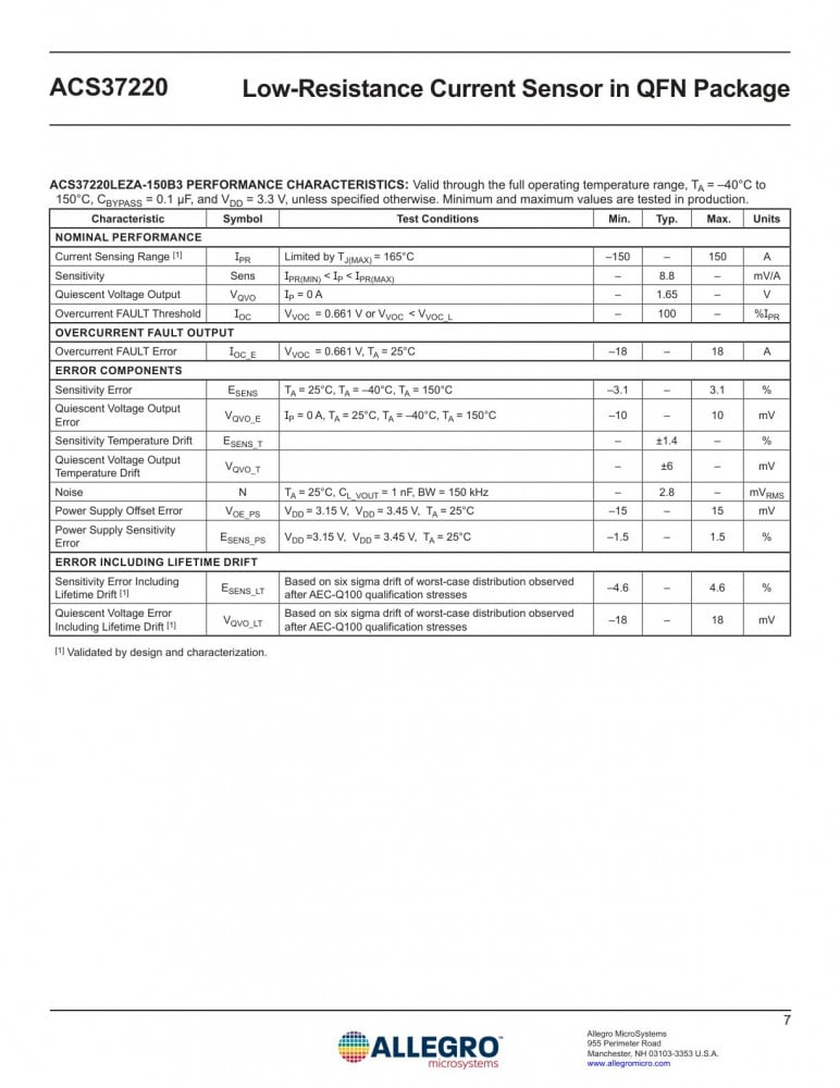 ACS37220 datasheet page 7