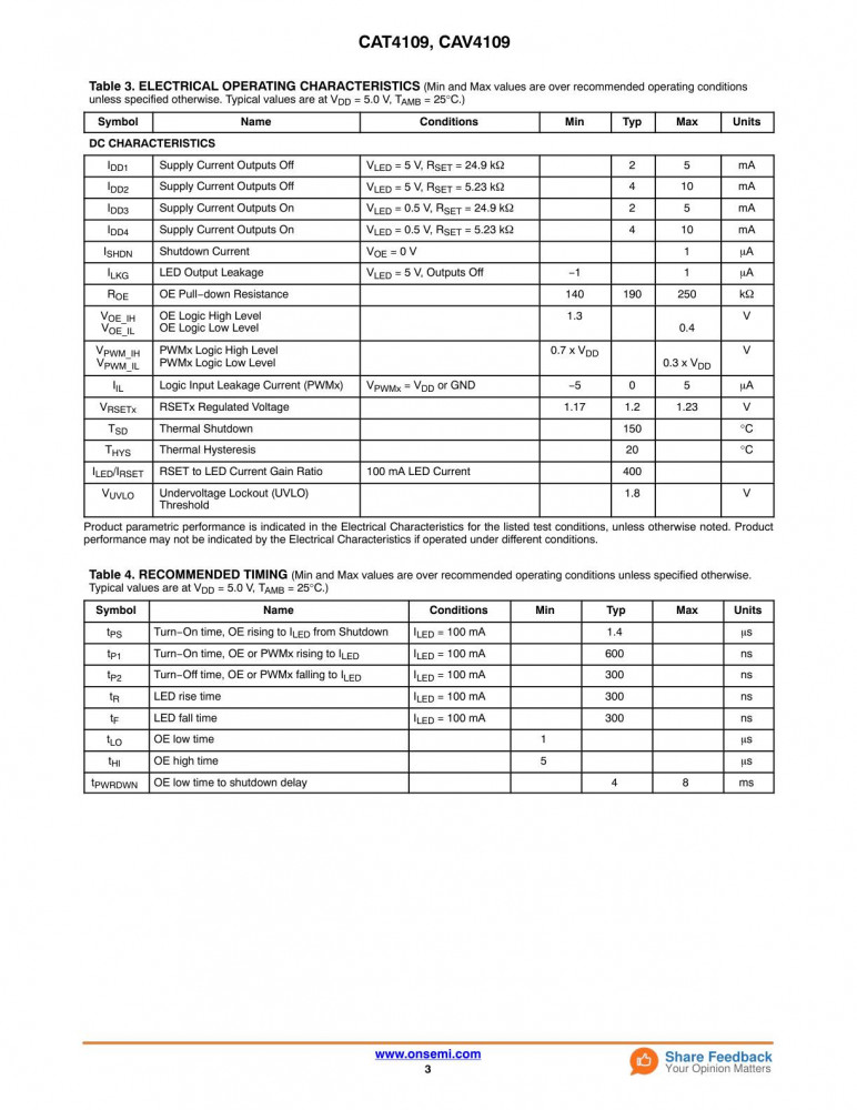 CAT4109 technical document page 3