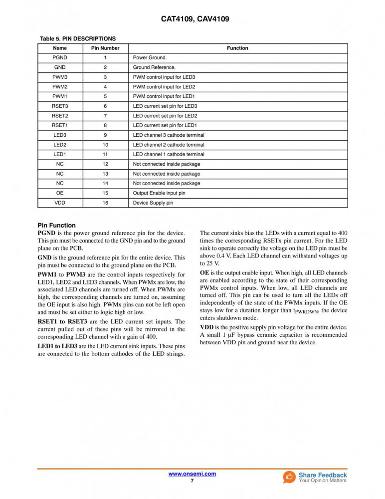 CAT4109 technical document page 7