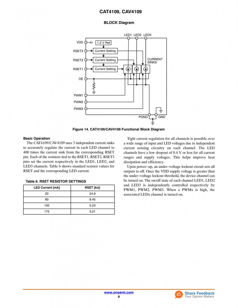 CAT4109 technical document page 8