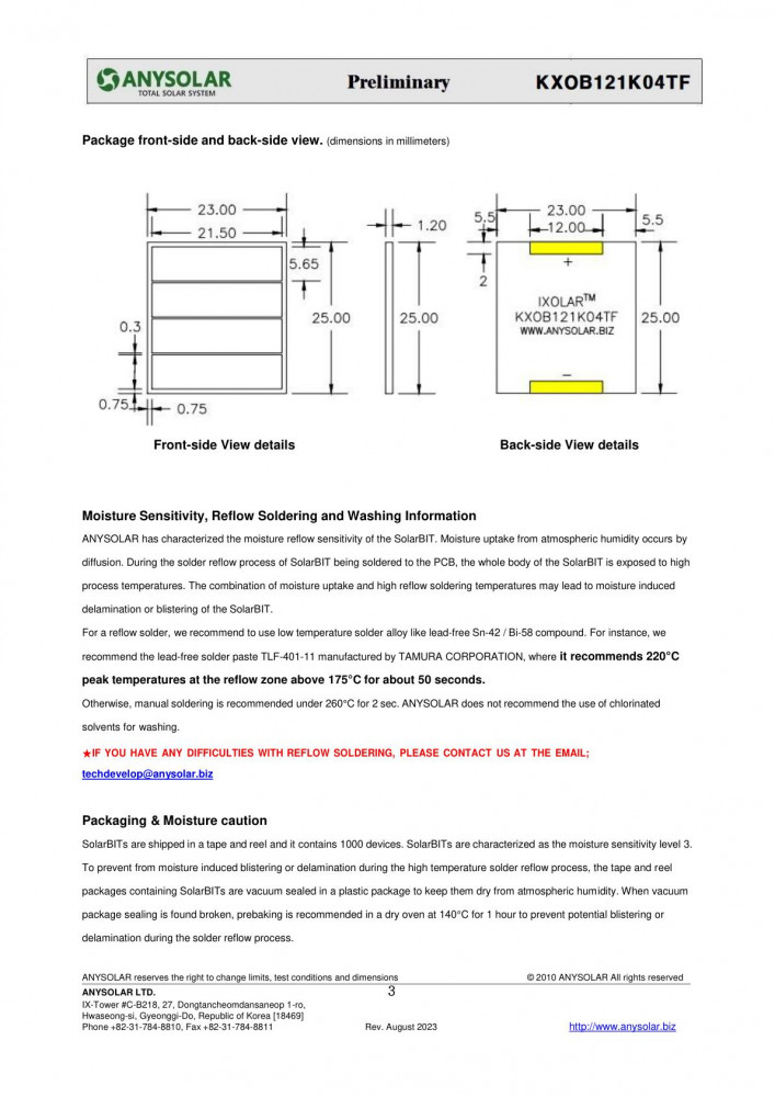 KXOB121K04TF-TR datasheet page 3