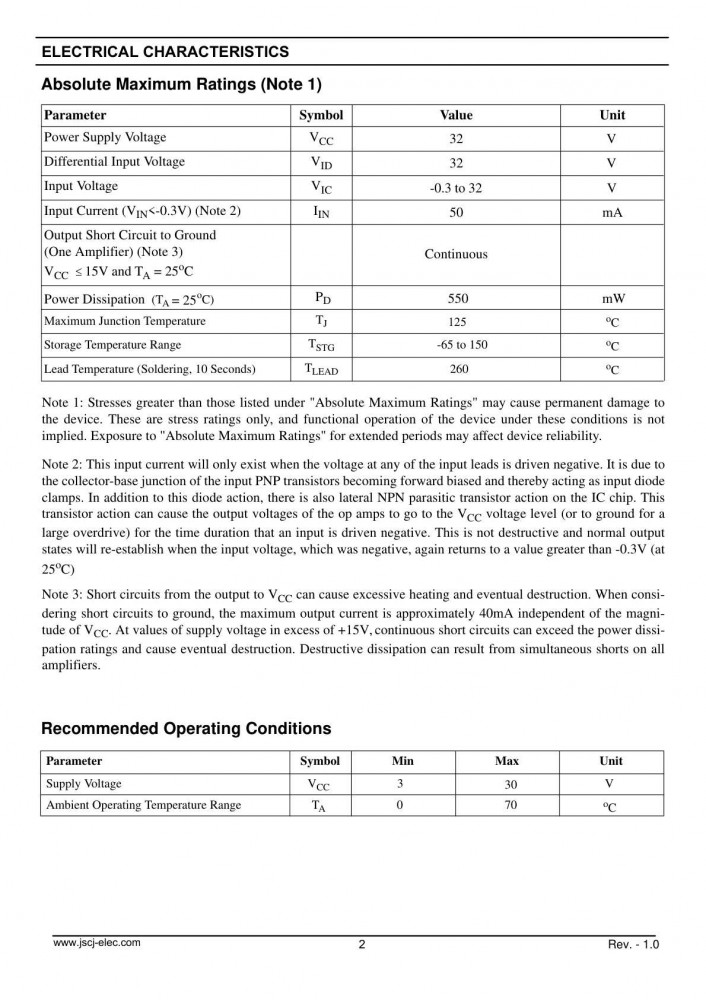 CJ358 datasheet page 2