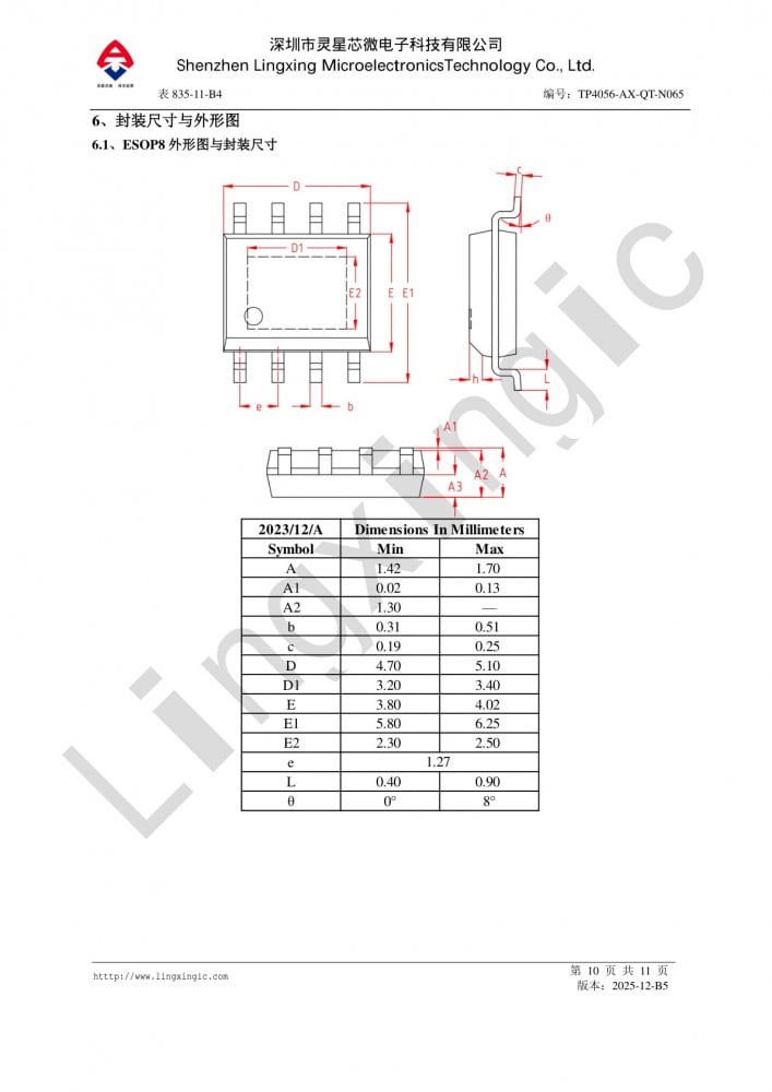 TP4056 LX datasheet page 10