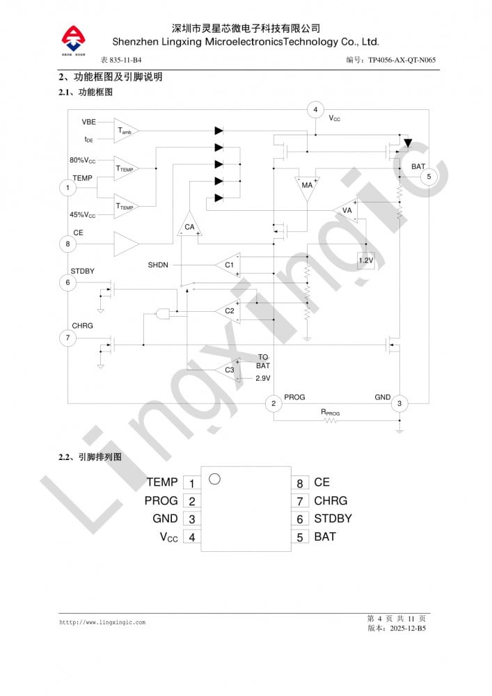 TP4056 LX datasheet page 4