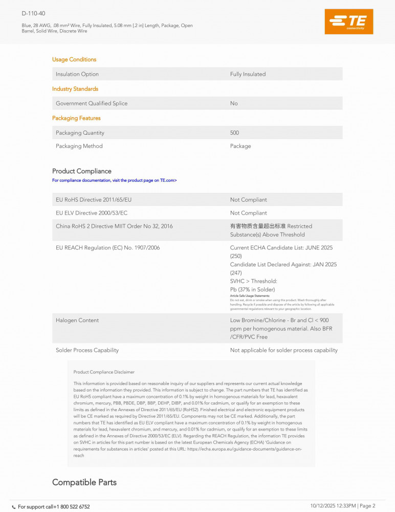 D-110-40 technical document preview, page 2