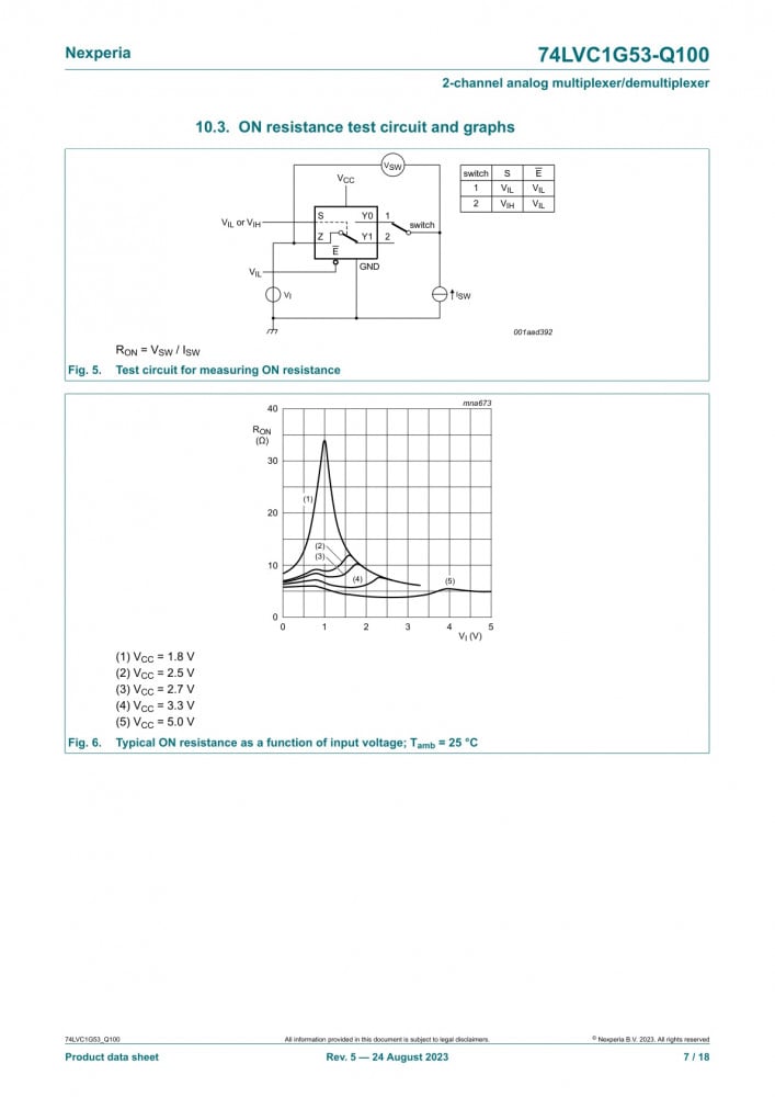 74LVC1G53DC-Q100H datasheet page 7