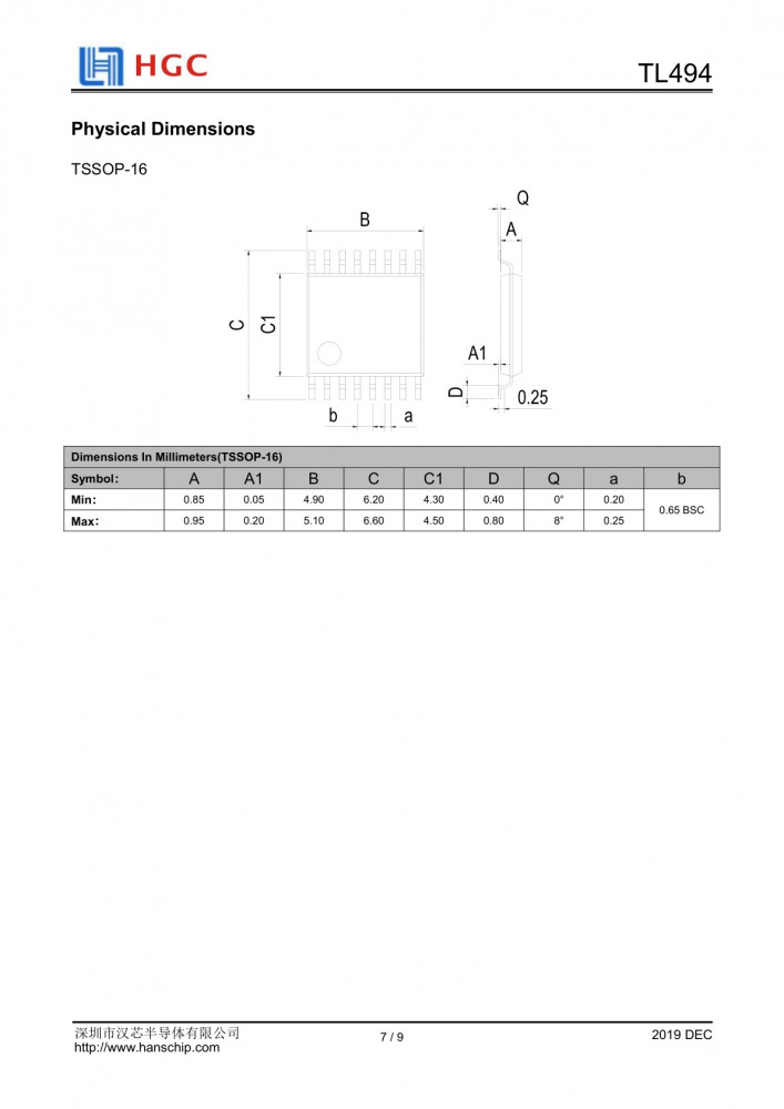 TL494CDRG datasheet page 7
