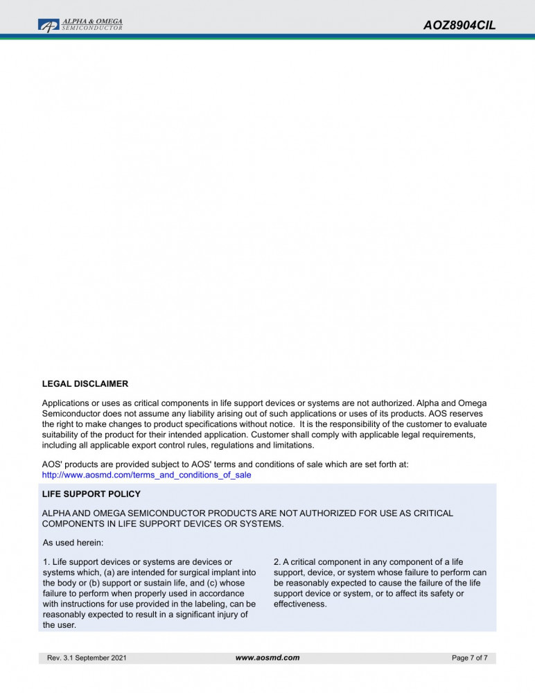 AOZ8904HI datasheet page 7