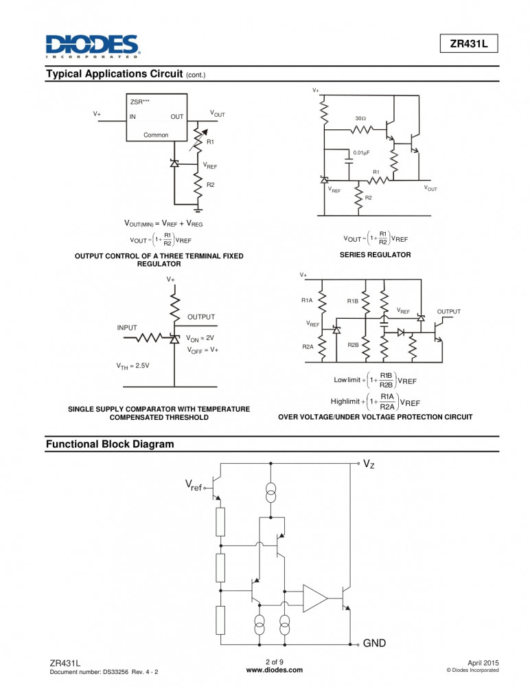 ZR431L datasheet page 2
