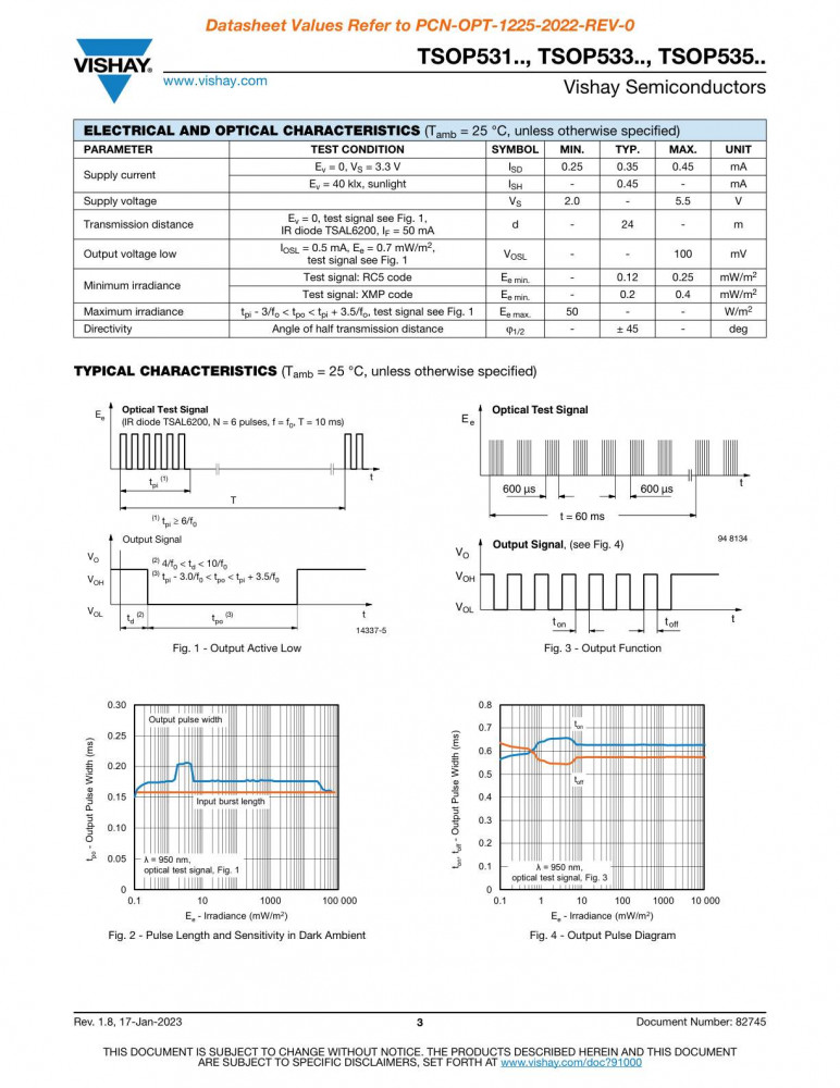 TSOP53136 datasheet page 3